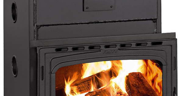 Камера за вграждане на твърдо гориво PRITY C W28 с водна риза, чугунена врата - Vladeks-bg.com